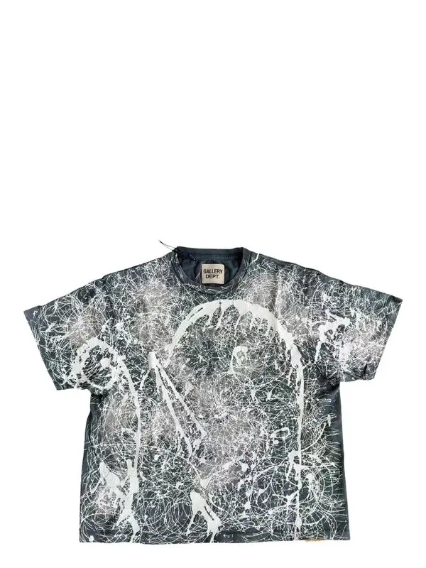 GALLERY DEPT. Paint-splatter Bleached T-shirt - Grey