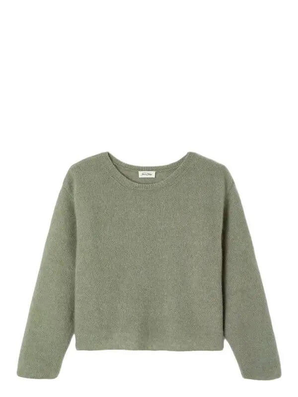 American Vintage Vitow Boxy-cut Sweater - Green