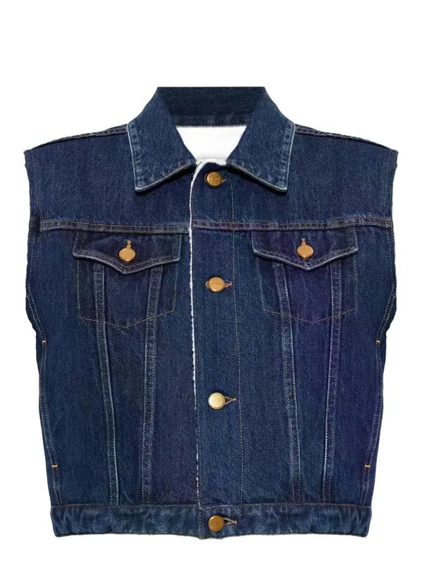 JIL SANDER Denim Vest - Blue
