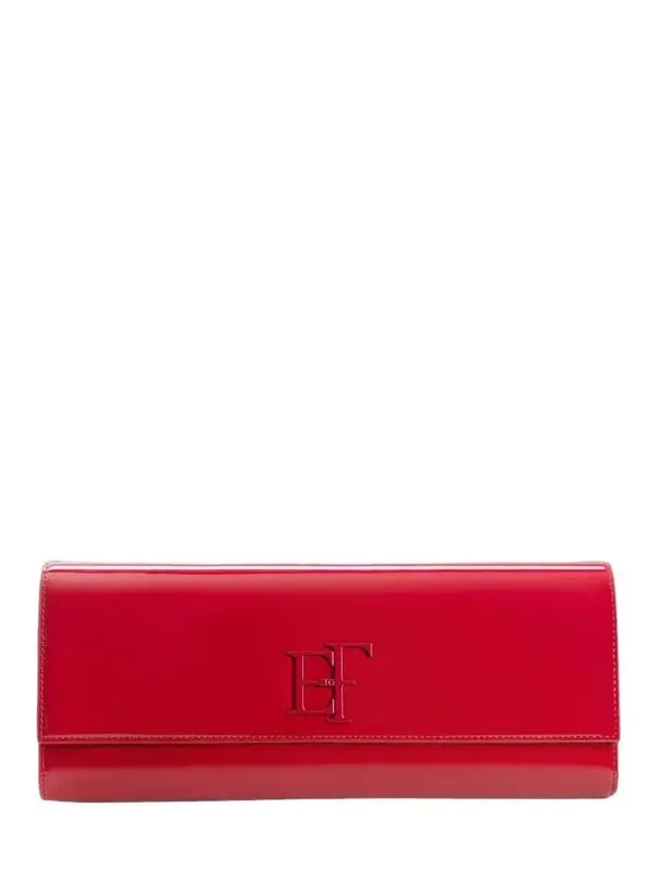 Elisabetta Franchi Patent-leather Clutch Bag - Red
