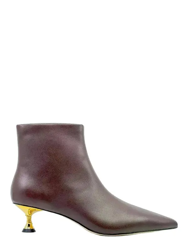 Studio Amelia Pointed-toe Ankle Boots - Brown