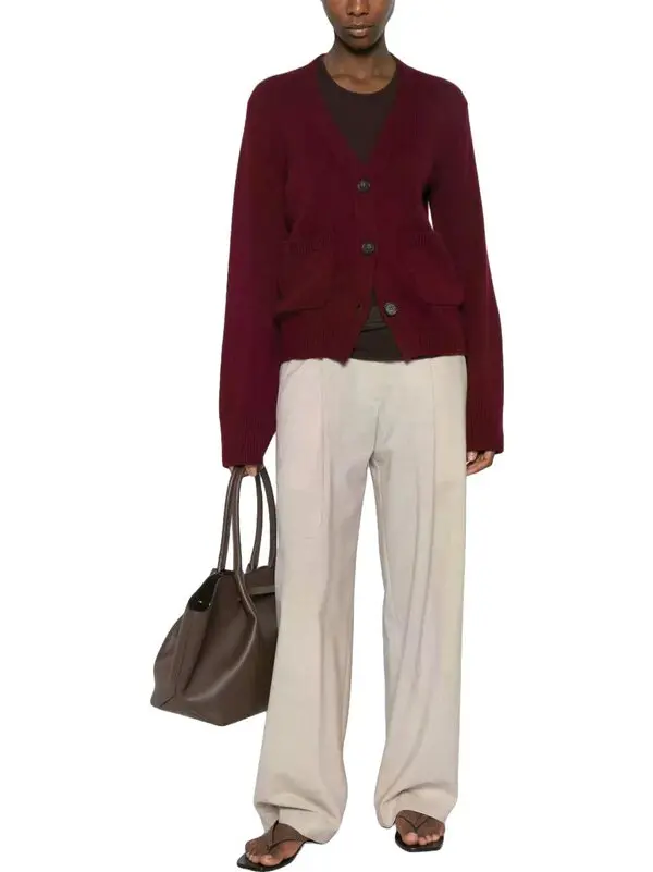 LISA YANG Danni V-neck Cardigan - Red