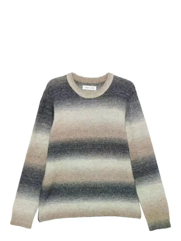 SAMSOE SAMSOE Gradient Effect Striped Sweater - Grey