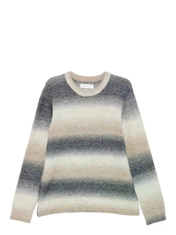 SAMSOE SAMSOE Gradient Effect Striped Sweater - Grey