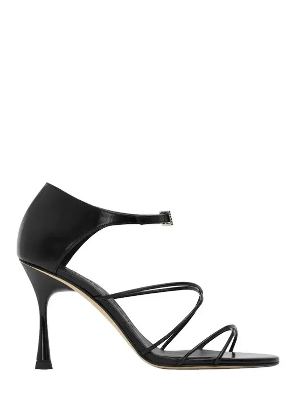 Studio Amelia Gretta 90 Diamante-buckle Heeled Sandals - Black