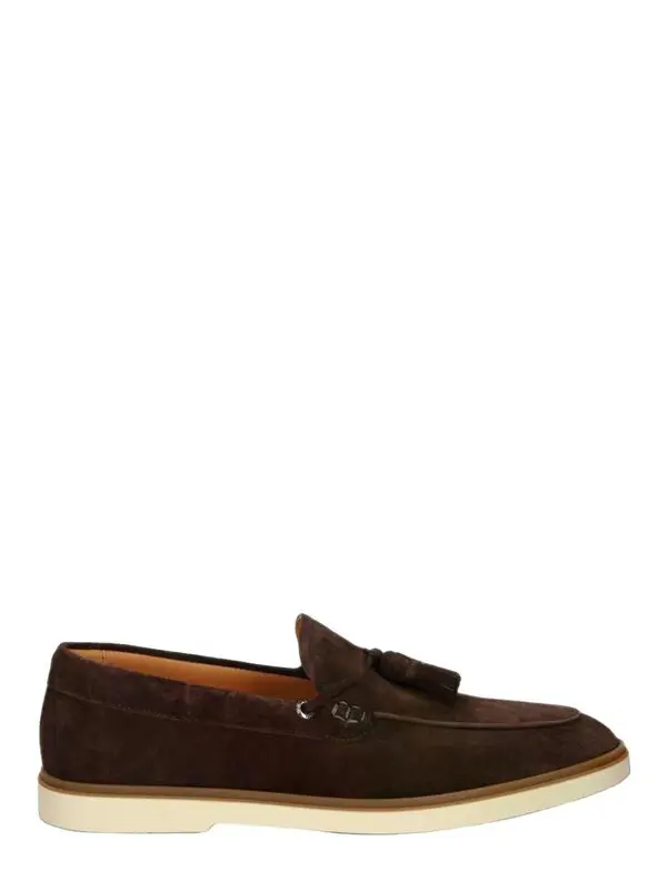 BOSS Tassel-detail Suede Loafers - Brown