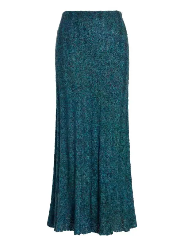 Proenza Schouler Joelle Skirt In Looped Mohair - Blue