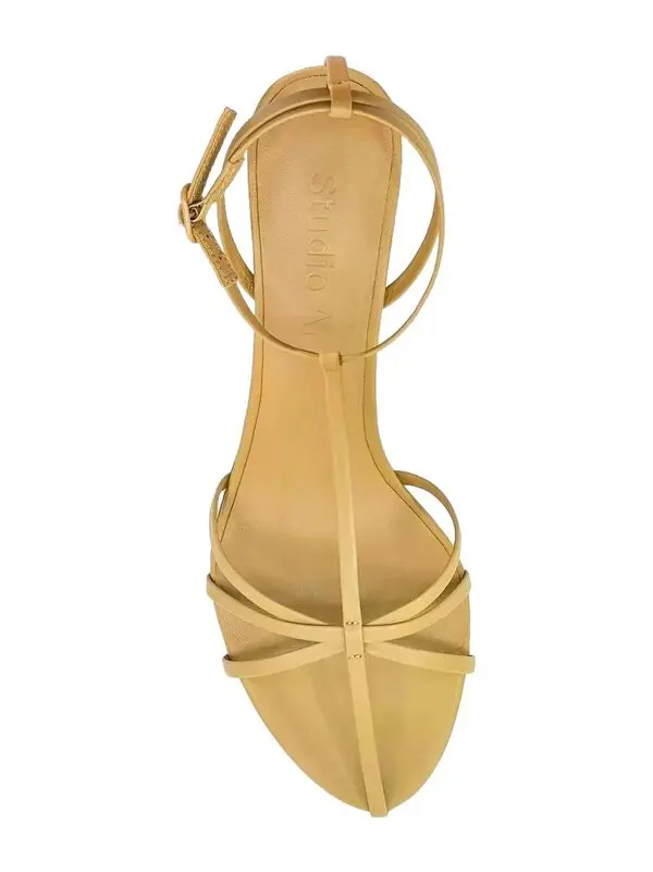 Studio Amelia Aviary Caged Leather Sandals - Neutrals