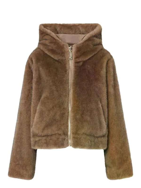 Liu Jo Reversible Teddy Jacket - Brown