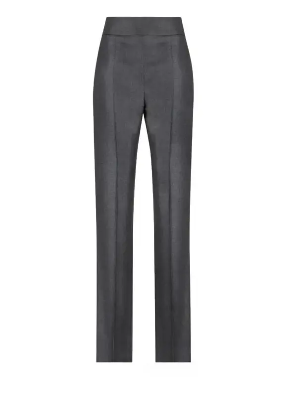 Valentino Garavani Pressed-crease Tailored Trousers - Grey