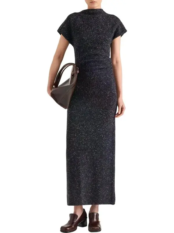 Proenza Schouler Abie Donegal Knit Maxi Dress - Black