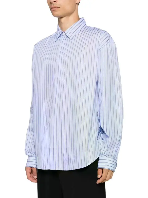 Jacquemus Simon Striped Shirt - Blue