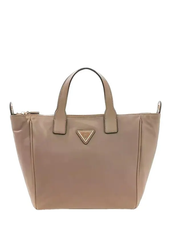 Guess Follie Logo-plaque Tote Bag - Neutrals
