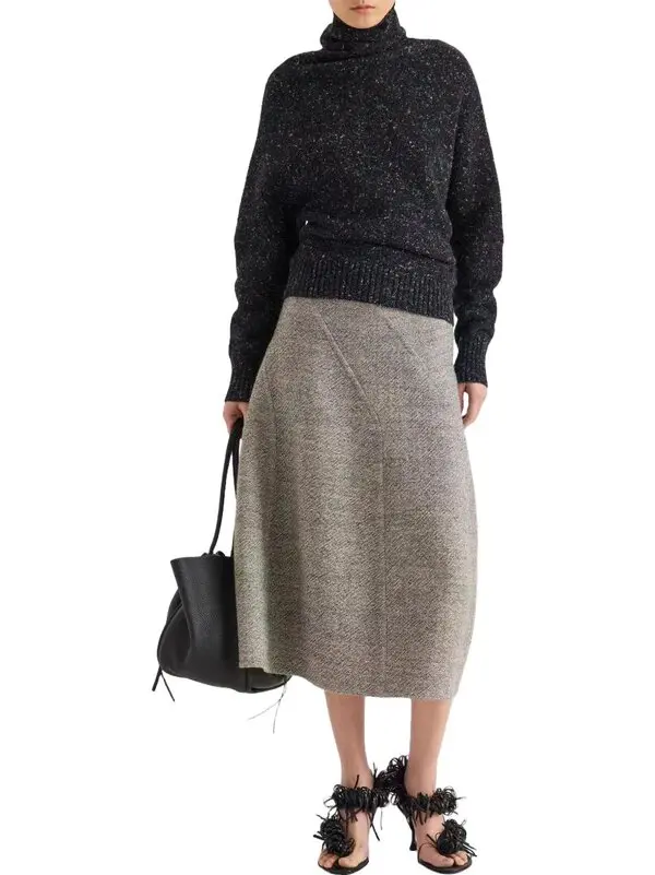 Proenza Schouler Abie Sweater In Donegal Knit - Black