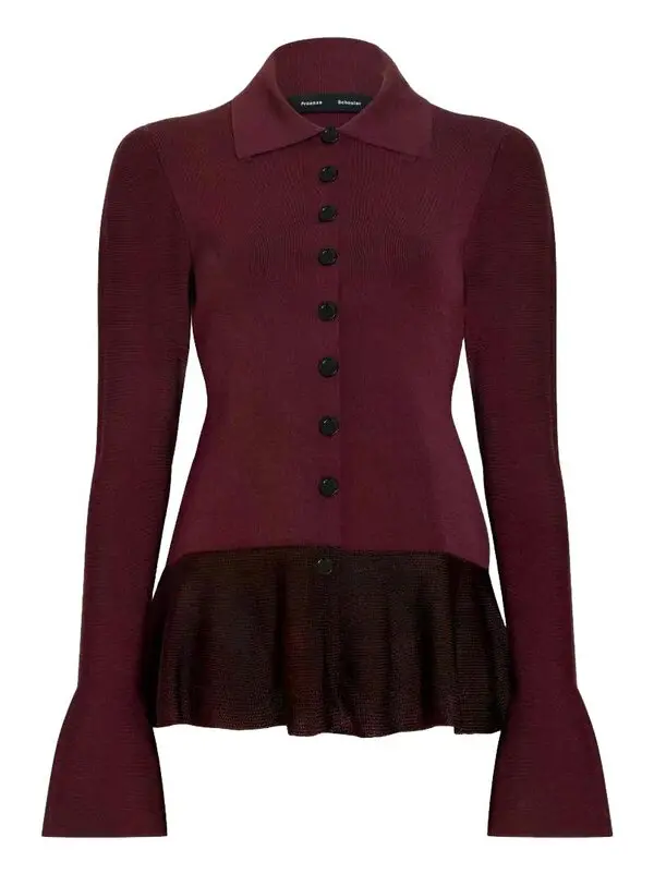 Proenza Schouler Martina Jacket In Compact Stretch Viscose - Red