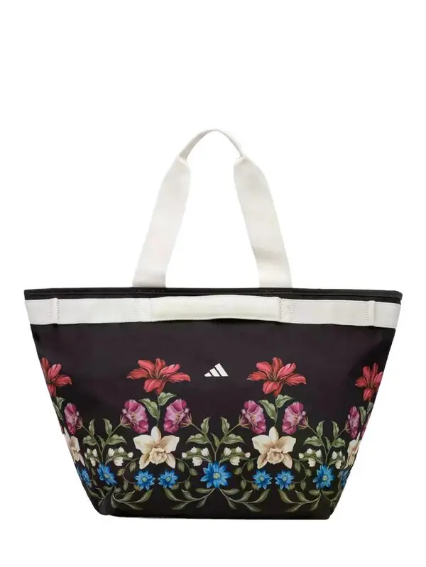 Adidas X Farm Rio Floral-print Tote Bag - Black