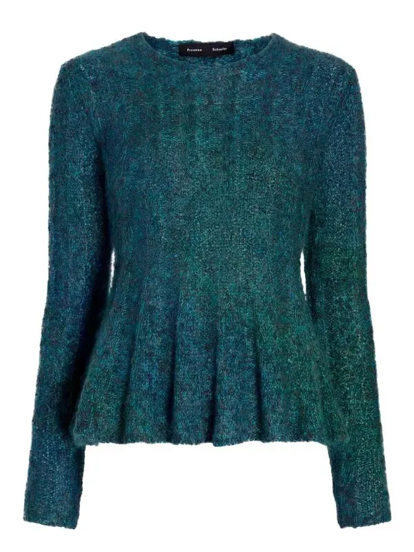 Proenza Schouler Joelle Top In Looped Mohair - Blue