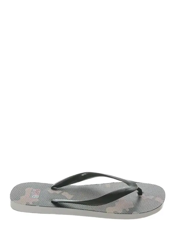 MC2 SAINT BARTH Camouflage Print Flip Flops - Black