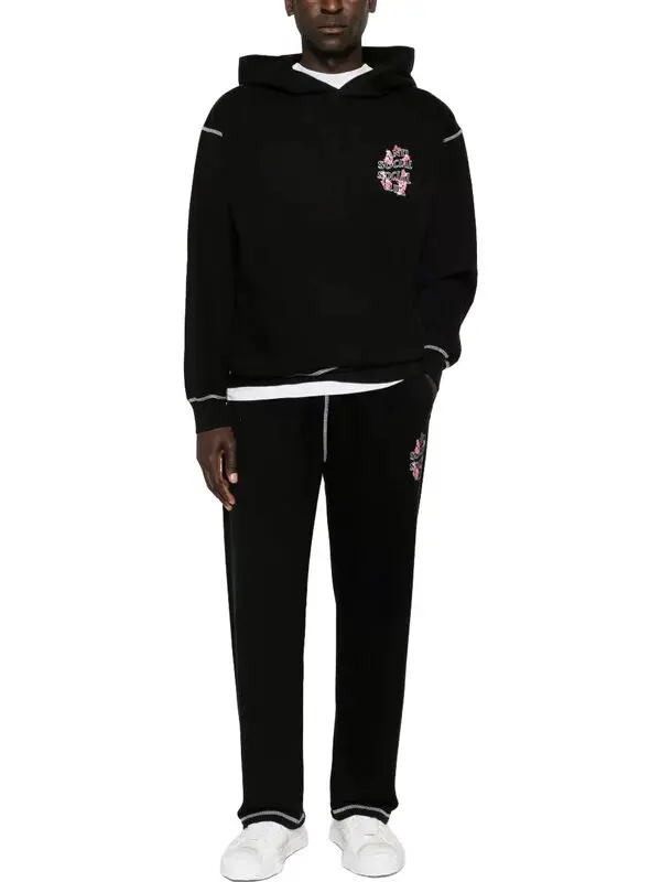ANTI SOCIAL SOCIAL CLUB Floral Print Hoodie - Black