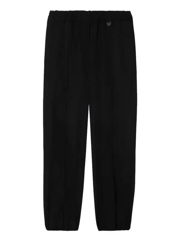 Burberry Wool Jogging Pants - Black