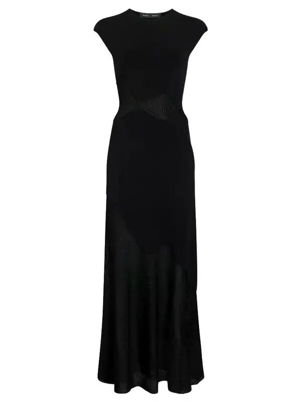 Proenza Schouler Maissa Dress In Compact Stretch Viscose - Black
