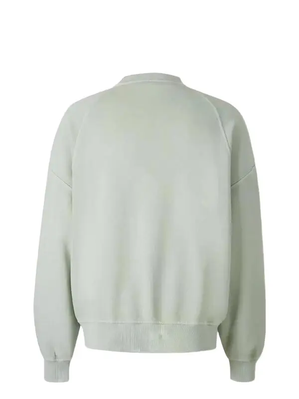 Palm Angels Logo-embroidered Raglan-sleeve Sweater - Green