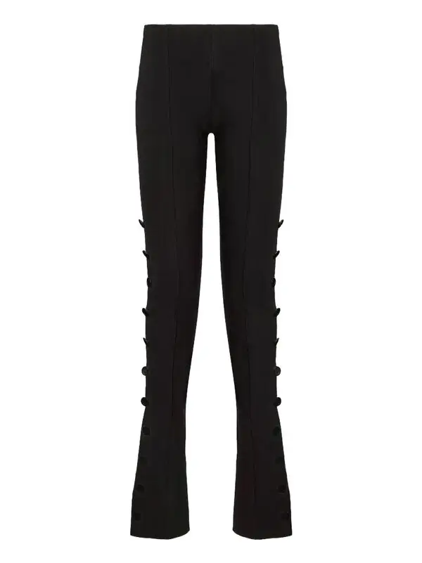 Proenza Schouler Martina Pants In Compact Stretch Viscose - Black