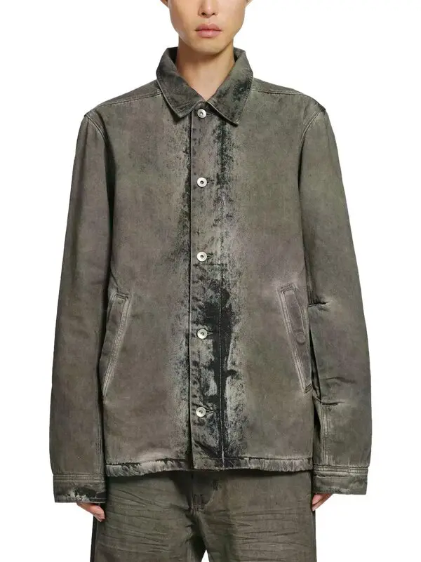 Rick Owens Washed Denim Jacket - Grey