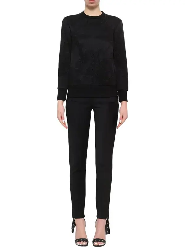 Neil Barrett Embossed Panelled Crewneck Sweatshirt - Black
