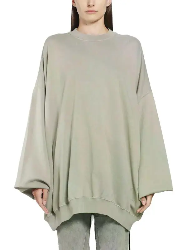 Rick Owens Oversized Crewneck Sweatshirt - Grey