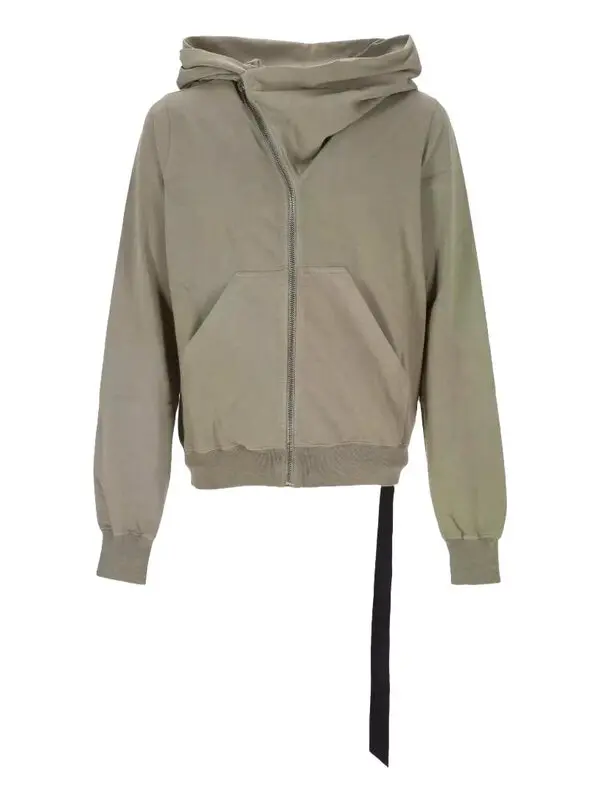 Rick Owens Asymmetric Zip-up Hoodie - Grey