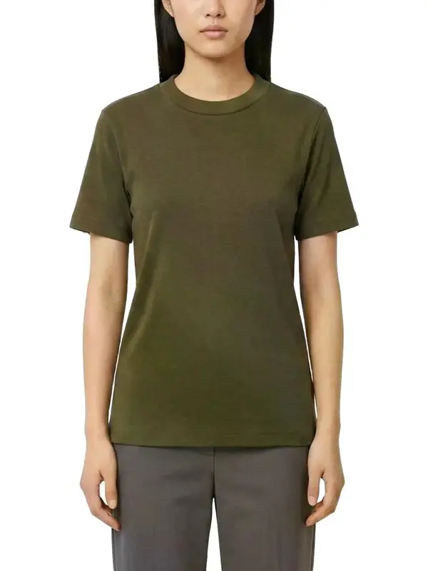Fear Of God Ribbed Logo Patch T-shirt - Green