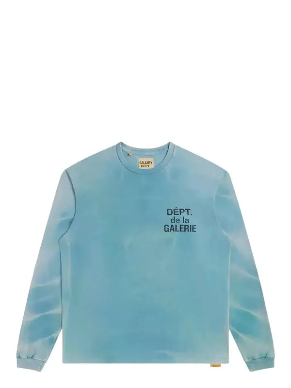 GALLERY DEPT. Logo-print Long-sleeve T-shirt - Blue