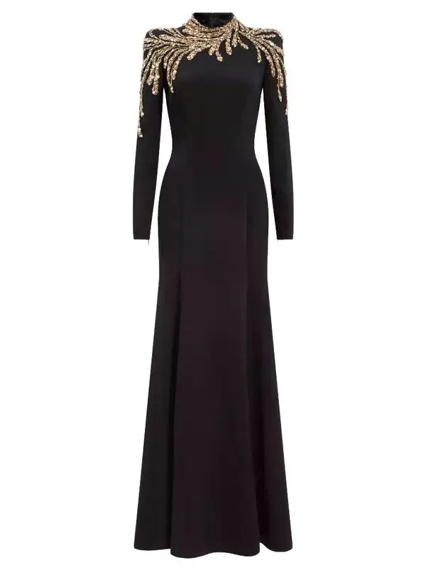 Jenny Packham Viper Maxi Dress - Black