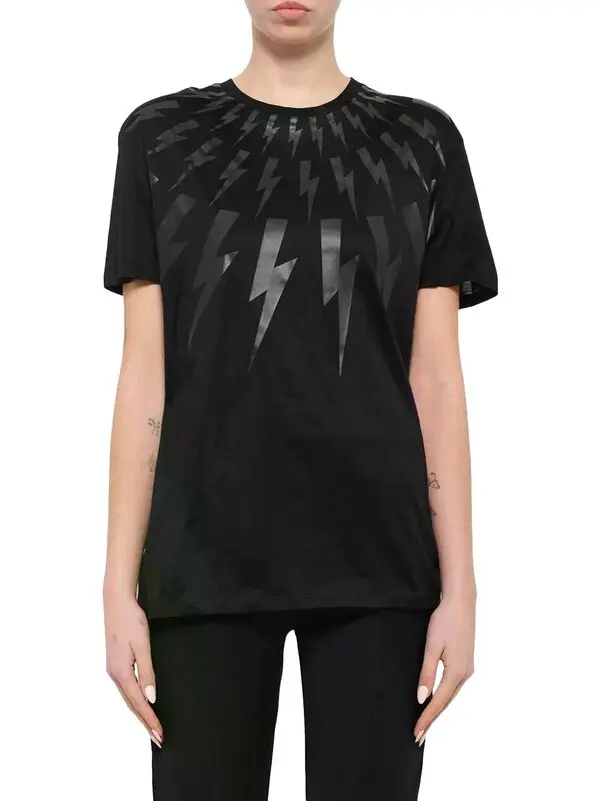 Neil Barrett Graphic Print T-shirt - Black