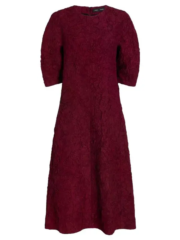 Proenza Schouler Alin Crushed Silk Dress - Red