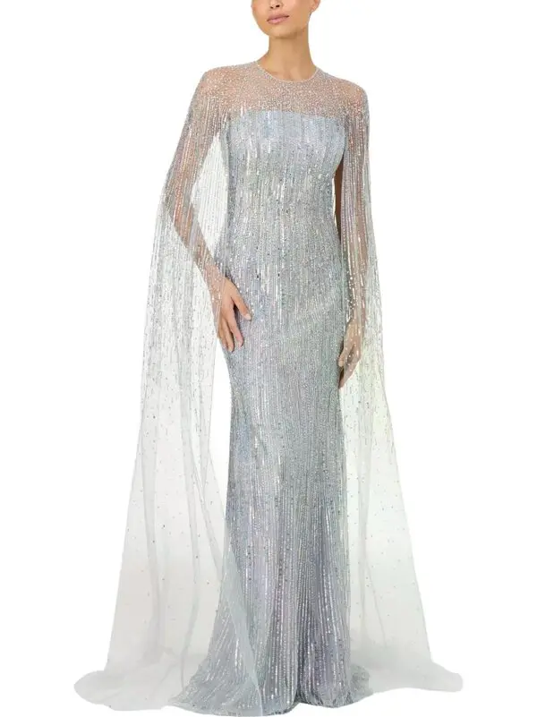 Jenny Packham Cosmic Dust Dress - Silver
