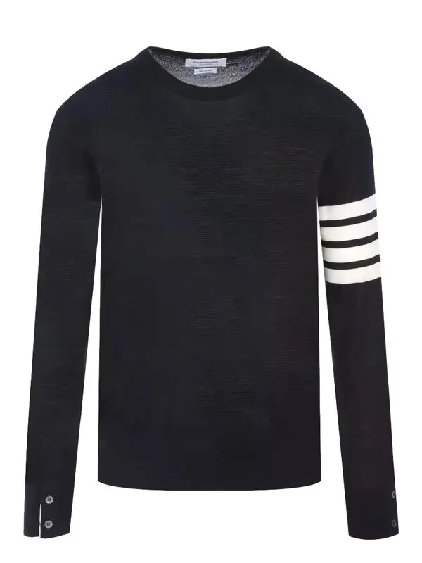 Thom Browne 4-bar Merino Sweater - Blue