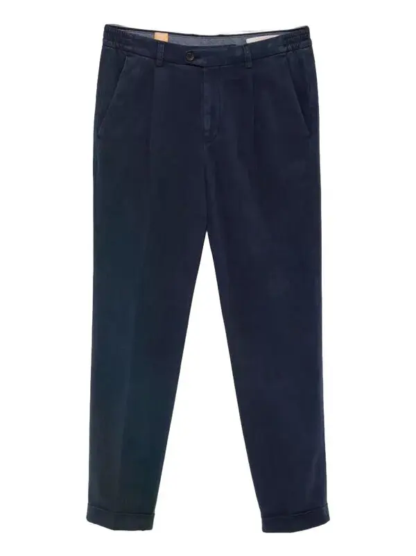 Alpha Industries Pleated Turn-up Trousers - Blue