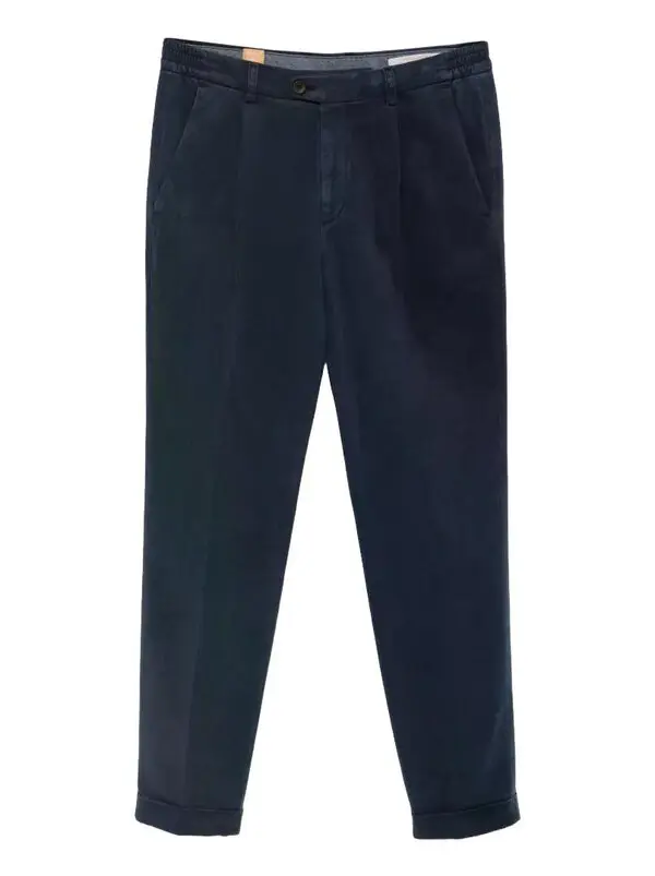 Alpha Industries Pleated Turn-up Trousers - Blue