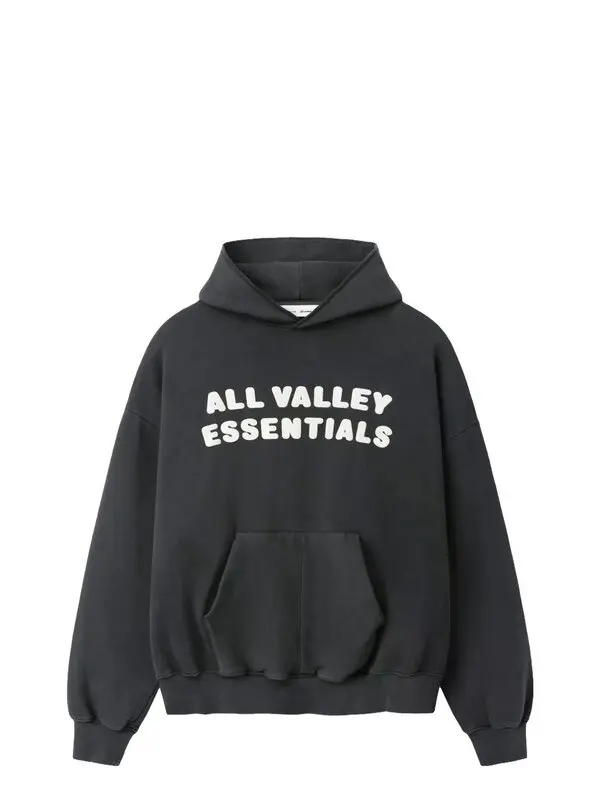 Fear Of God Logo-print Hoodie - Grey