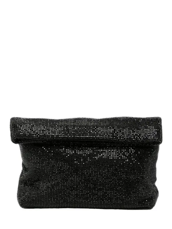 TWENTY FOURHAITCH Mini Varadero Crystal-embellished Clutch Bag - Black