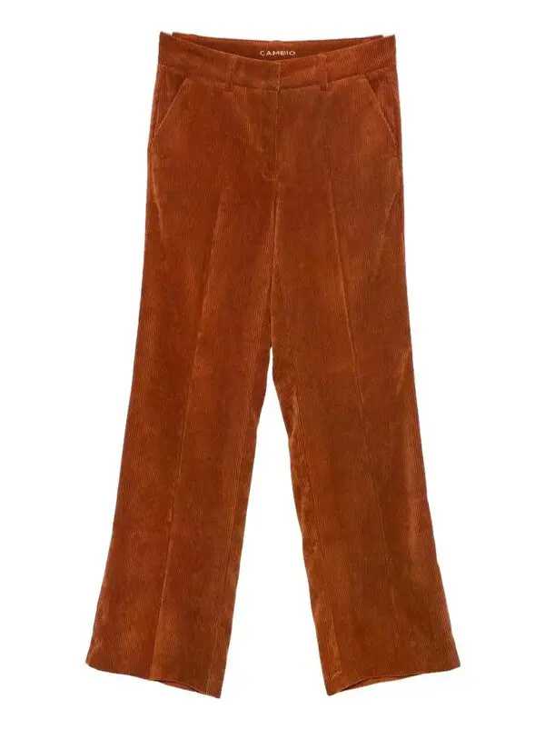 CAMBIO Amelie Corduroy Trousers - Brown