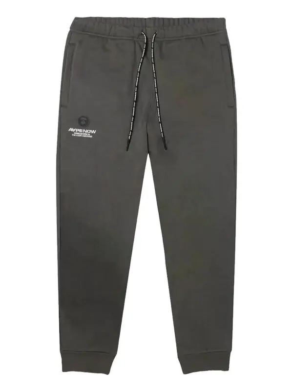 AAPE BY *A BATHING APE Moonface-patch Track Pants - Grey