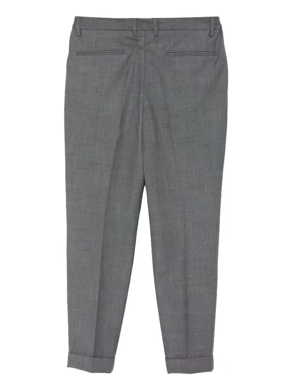 Alpha Industries Pleated Front Cuffed Trousers - Grey