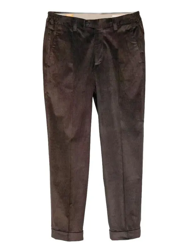 Alpha Industries Pleated Corduroy Trousers - Brown
