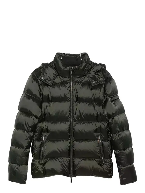 MOORER Quilted Hooded Jacket - Green