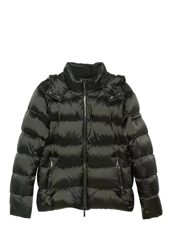 MOORER Quilted Hooded Jacket - Green