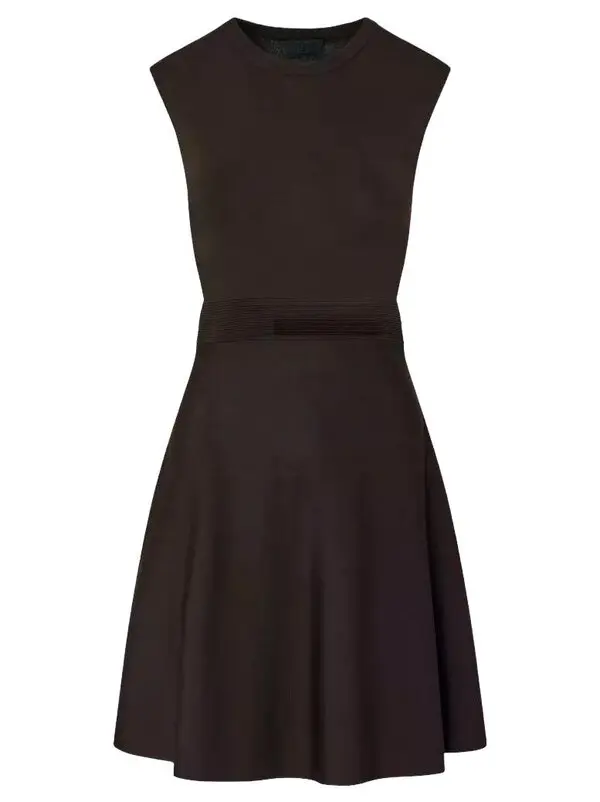 Liu Jo Knit Dress With Lace Detail - Brown