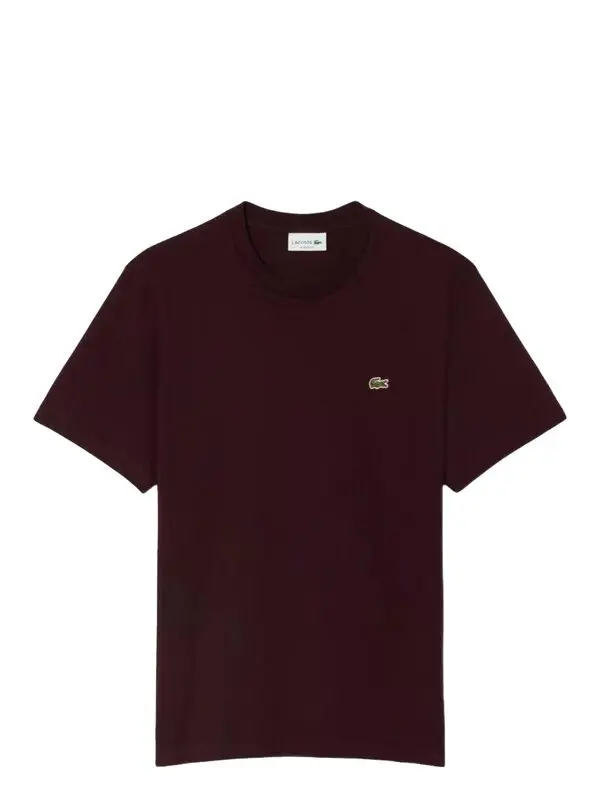 Lacoste Logo-patch Crew-neck T-shirt - Red